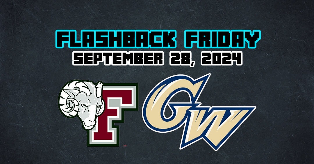 Flashback Friday: Fordham University vs. George Washington University (September 28, 2024 ...
