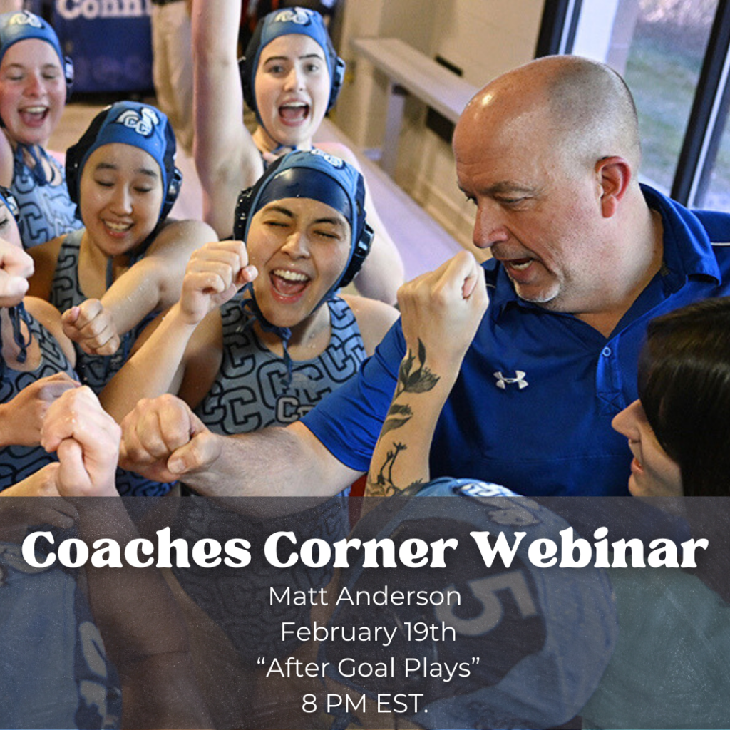 Connecticut College Men’s & Women’s Water Coach Matt Anderson to Present “After Goal Plays” on ...